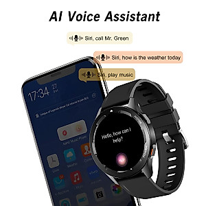 Smart Watches for Men 1.32 in Full Touchscreen Waterproof Smartwatch Bluetooth Call Dial Sports Calories Steps Counter Fitness Tracker Android iOS