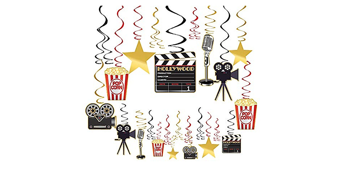 Movie Night Decorations - Hollywood-Theme Party Supplies 30pcs