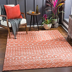 Livabliss Elsie Global Bohemian Area Rug,6'7" x 9',Burnt Orange