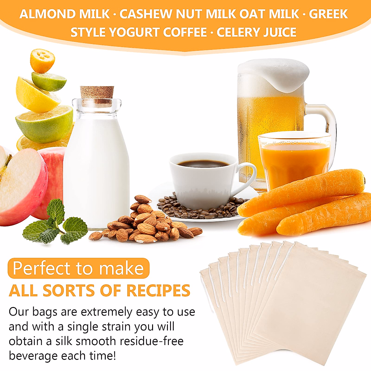 Chielor 50Pcs Cotton Muslin Bags-3.94 x 3.15 Inches Eco-friendly Drawstring Bags for Reusable Sachet, Crafts, Teas, Spices, Soaps, Jewellery, Crafts, Parties, Decor & Favour Gifts for Home Supplies