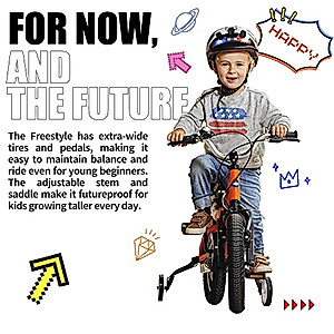 RoyalBaby Freestyle Kids Bike Boys Girls 16 Inch BMX Childrens Bicycle with Training Wheels & Kickstand for Ages 4-7 years, Green