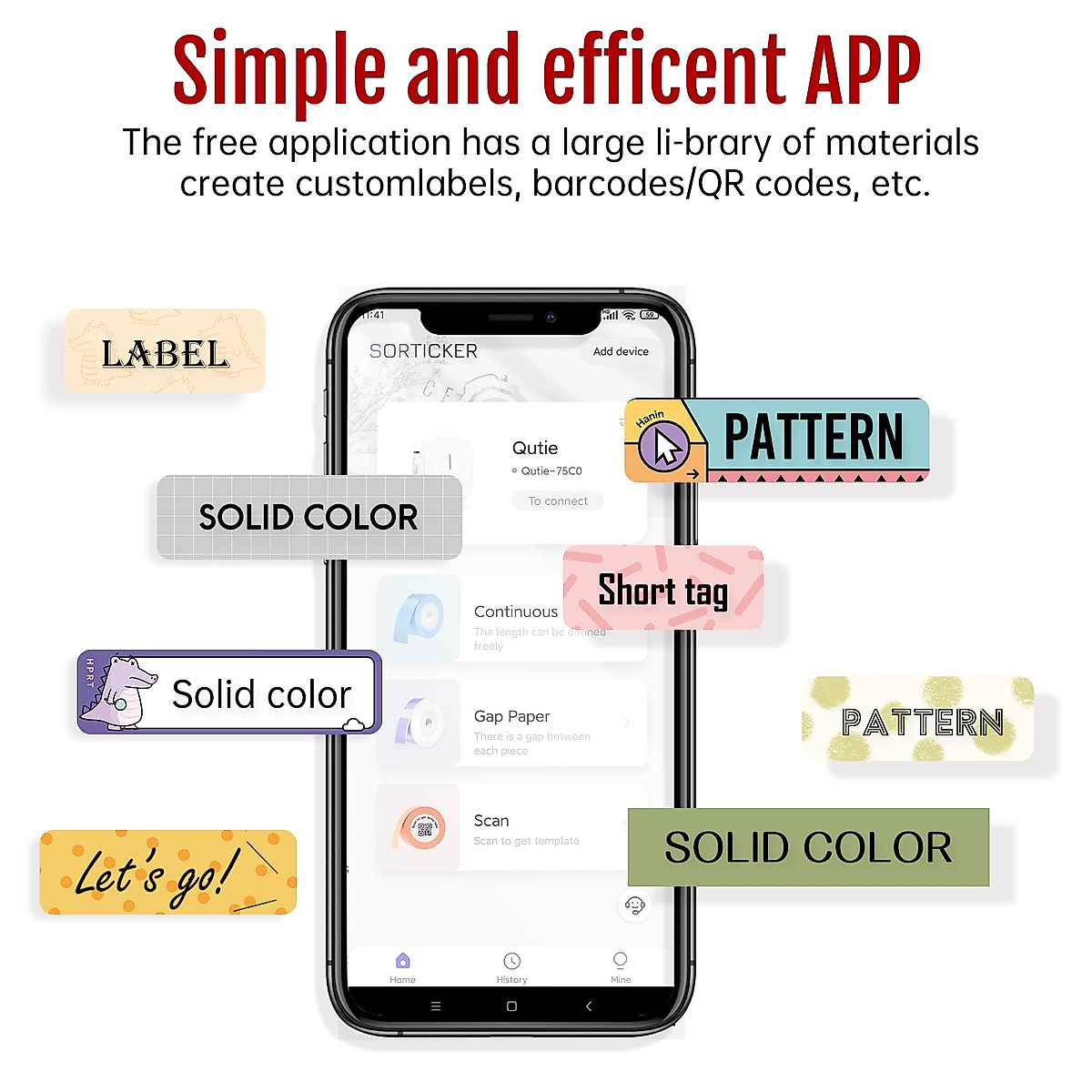 Label Makers Machine with Tape Built-in Cutter Portable Bluetooth Handheld Sticker Printer for Home Office Organization iOS Android Multiple Templates Fonts Icon Mini Inkless Labeler USB Rechargeable