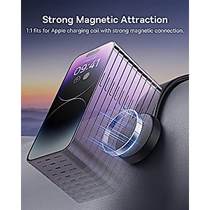 Baseus for Magsafe Car Mount, Magnetic Phone Holder for Car, Magsafe Car Dash Mount Compatible with iPhone 14 13 12 Pro Plus Max Mini, Bendable Memory Titanium Alloy for All Dashboard, Windshield