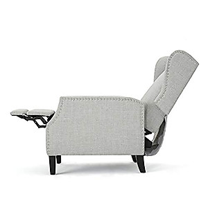 Christopher Knight Home Ellyn Fabric Recliner (Set of 2), Wheat, Dark Brown