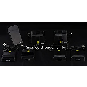 Type-C Saicoo® DOD Military USB Common Access CAC Smart Card Reader, Compatible with Mac OS, Win (Support VA PIV Card) (USB-C)