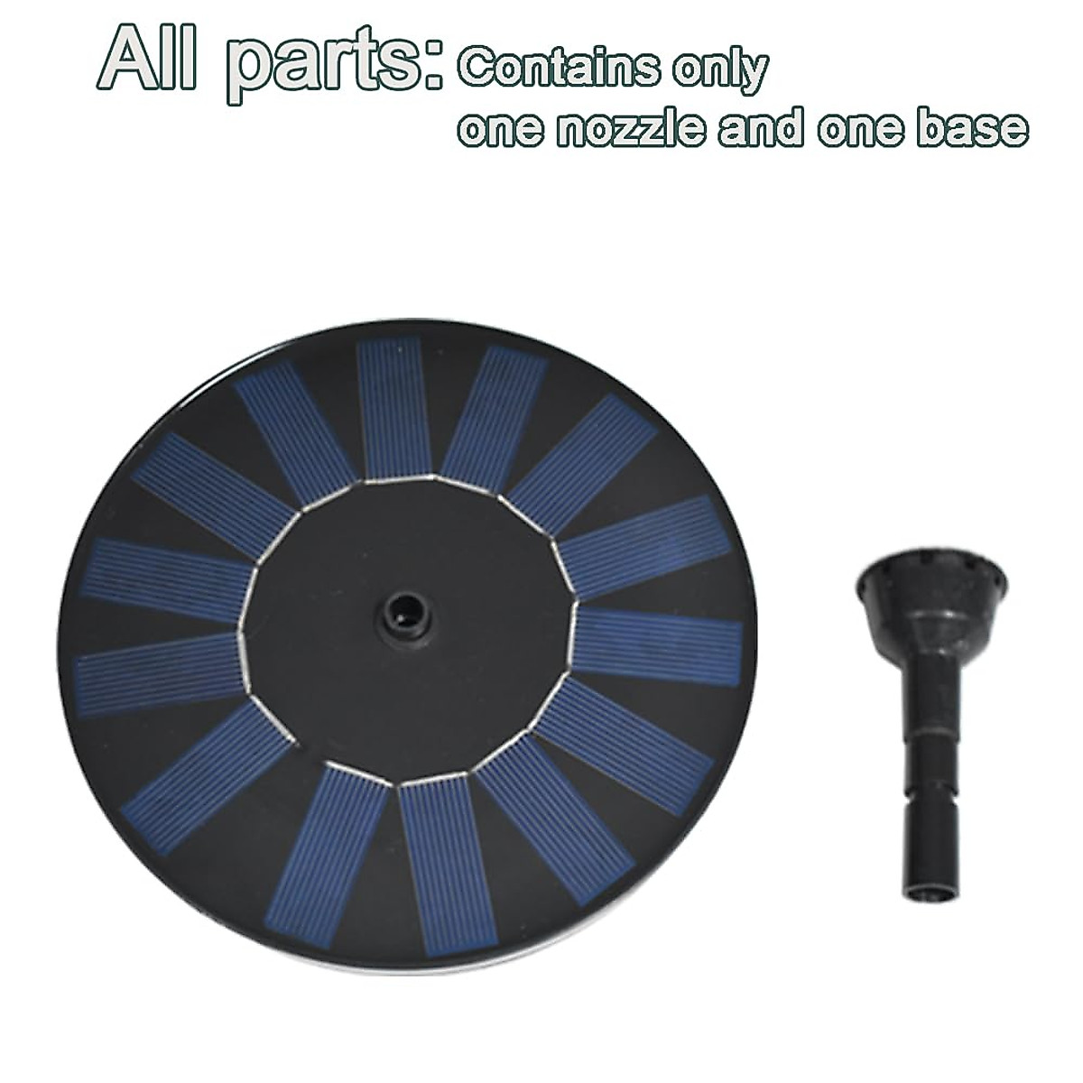 OUISJYER Solar Bird Bath Fountain Pump, Outdoor Decor Solar Fountain Pump for Birdbath Ponds, Pool, Fish Tank, Aquarium, Garden