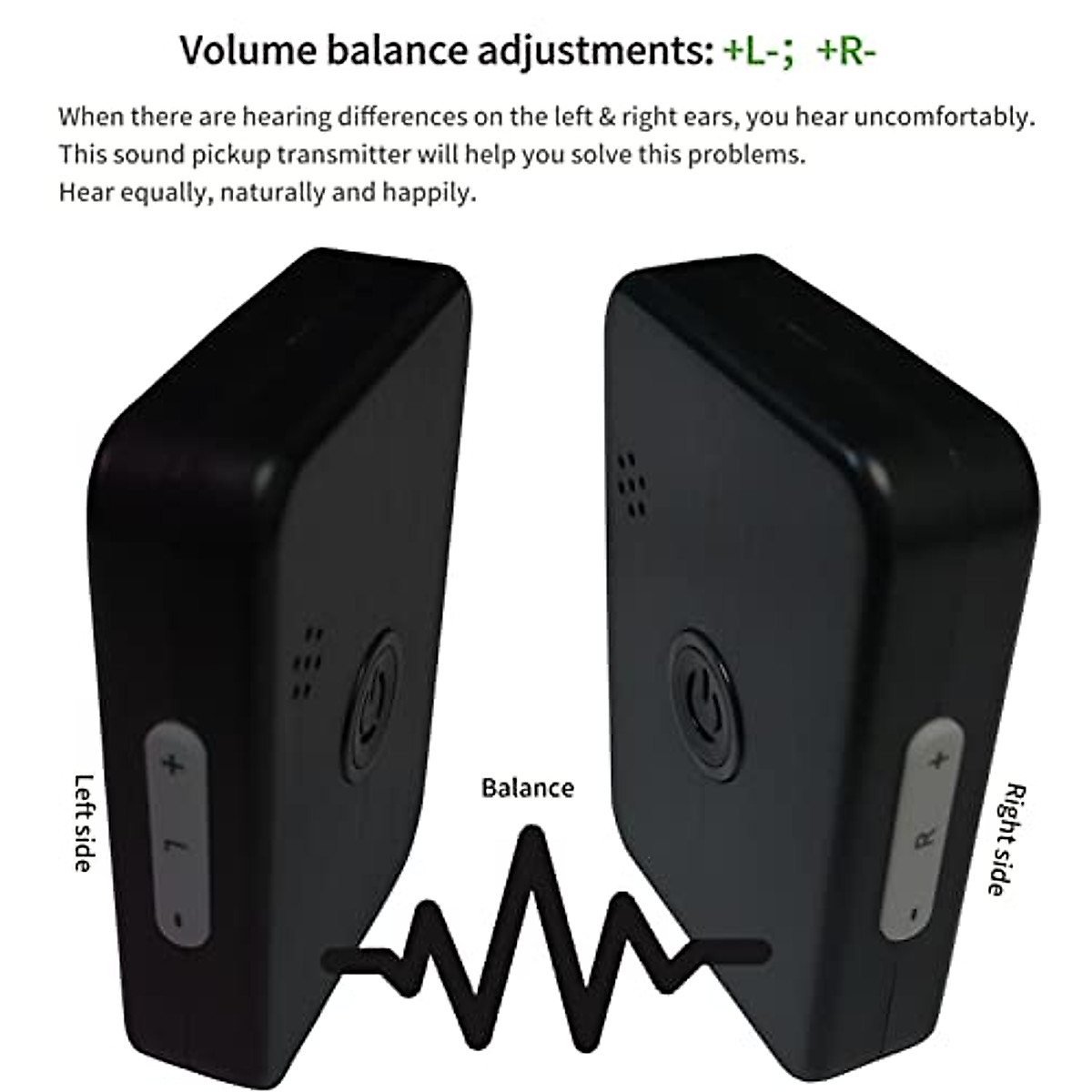 Wireless Bone Conduction Hearing Assist Impaired Headsets with Hearing Mic Sound Transmitter -Wireless TV Listening Headphones Earphones for Seniors & Elderly with Hearing Loss