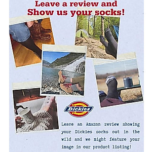Dickies Women's Dritech Advanced Moisture Wicking Crew Socks (6/12 Pairs), Black Assorted (12 Pairs), Shoe Size: 4-6