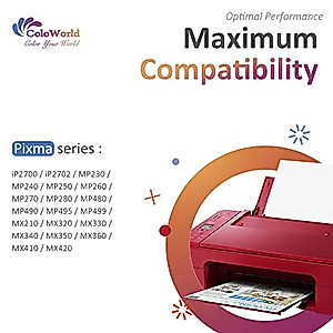 ColoWorld Remanufactured 210XL Ink Cartridge Combo Pack Replacement for Canon PG-210 XL 210XL CL-211 XL 211XL (1 Black + 1 Tri-Color) Used in PIXMA MP240 MP480 IP2702 MP495 MX410 MX340 Printer