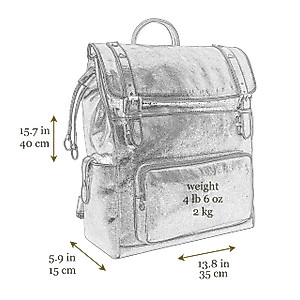 Time Resistance Leather Backpack Travel Bag Carry On Full Grain Real Leather Bag