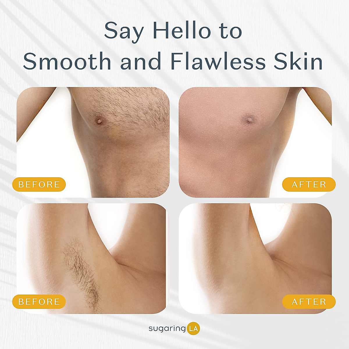 sugaringLA Muslin Cotton Sugaring Strips - Pre-cut Cloth Strips for Hair Removal - Body and Facial Hair Remover - Reusable, Multi Size (15 Pieces)