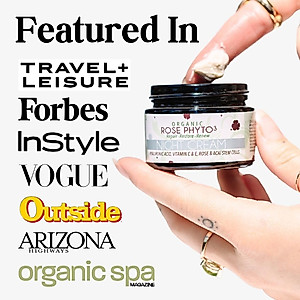 Peak Scents Organic Rose Phyto³ Night Cream with Hyaluronic Acid - Anti-Aging Face Moisturizer for Women - Wrinkle Cream with Rose Water, Vitamin C & E, and Acaí Stem Cells (2 fl. Oz)