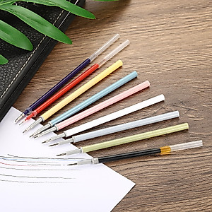 PATIKIL 0.5mm Ink Pen Refills Black, 50 Pcs Gel Pen Refills Ballpoint Pen Ink Fine Point for Pens Office Supplies, Black Ink