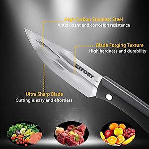 Japan Knives Boning Knife, Small outdoor fixed blade, kitchen utility knives, Meat Cutting, For Home kitchen Cooking Outdoor Camping BBQ