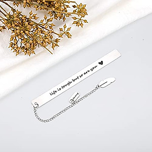 Inspirational Bookmark Gifts for Women Men, Christmas Gift for Son Daughter, Birthday Gift for Best Friend, Graduation Gift for Her Him Boy Girl, Retirement Anniversary Present for Coworker Book Lover