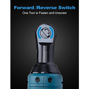 S-LONG Cordless Ratchet Wrench Set, 3/8" 400 RPM 12V Power Electric Ratchet Driver with 12 Sockets, Two 2000mAh Lithium-Ion Batteries and 60-Min Fast Charge