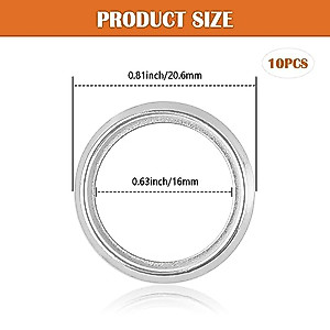 10PCS Oil Drain Plug Gasket Compatible with Subaru BRZ Legacy Outback Impreza,Crush Washer Oil Drain Plug Washer Replacement OEM#803916010,Standard Car Accessories Oil Pan Drain Plug Gasket