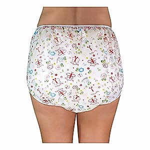 Rearz - Plus Size Plastic Pants - White Butterfly (2 Pack) (4X-Large)