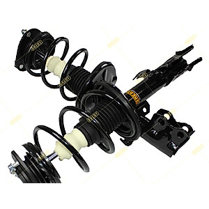 OREDY 2 Front Struts for Toyota Corolla 2009 2010 2011 2013 1.8L USA Built w/ M10 Stud Shock Absorbers w/Coil Spring Assembly - 572598 572597