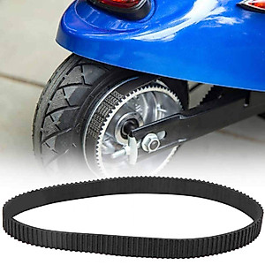 SALUTUYA Electric Scooter Driving Belt, Driving Belt, Lightweight Rubber Driving Belt for Small E Electric Scooter Motor Black
