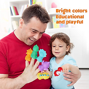 Vanmor Rubber Animal Bath Finger Puppets for Toddlers, Finger Puppets for Kids Easter Basket Stuffers Egg Fillers, Silicone Finger Toys for Baby Pinata Fillers Goodie Bag Fillers Party Favors