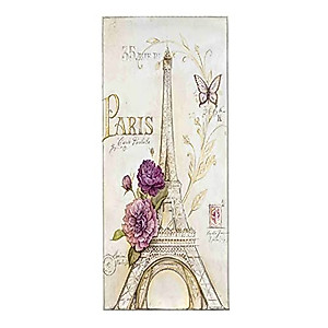 XWQWER Vintage Paris Themed Bluish Brown Eiffel Tower Hand Towels Ultra Soft Highly Absorbent, Quick Dry Bathroom Kitchen Towel for Gym Yoga Spa Hotel and Home Decor(12 x 27.5 in)