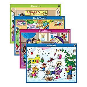 Super Duper Publications | Webber® Auditory Memory for Short Story Scenes | Target Story Comprehension and Answer Questions | Educational Learning Resource for Children