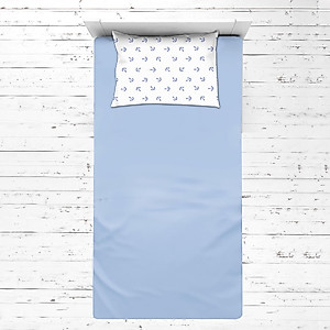 Bacati - Little Sailor Cotton Toddler Bedding Set for Boys (3 Piece Toddler Sheet Set)