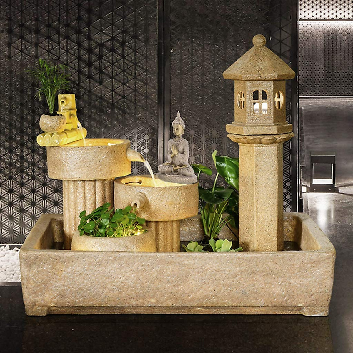 Baoblaze Buddism Buddha Ornaments Maitreya Fengshui Statue Sculpture Handmade Figurine for Home Desktop Office Decor