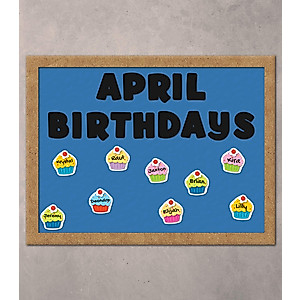 Carson Dellosa – Cupcakes Mini Colorful Cut-Outs, Classroom Décor, 36 Pieces