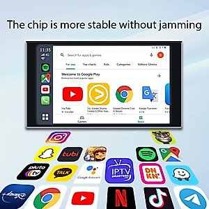 Carlinkit Ai Box Mini, Android 11, Multimedia Video Magic Box,3GB+32GB,Built-in GPS,Wireless Caplay & Wireless Android Auto, Only Support Car with OEM Wired CarPlay