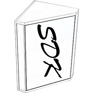 SDK Corner Medicine Cabinet with Light, White Bathroom Wall Mount Mirror Cabinet, Hanging Triple Shelf Storage Mirror Cabinet 13" x 18.5" x 23.6"