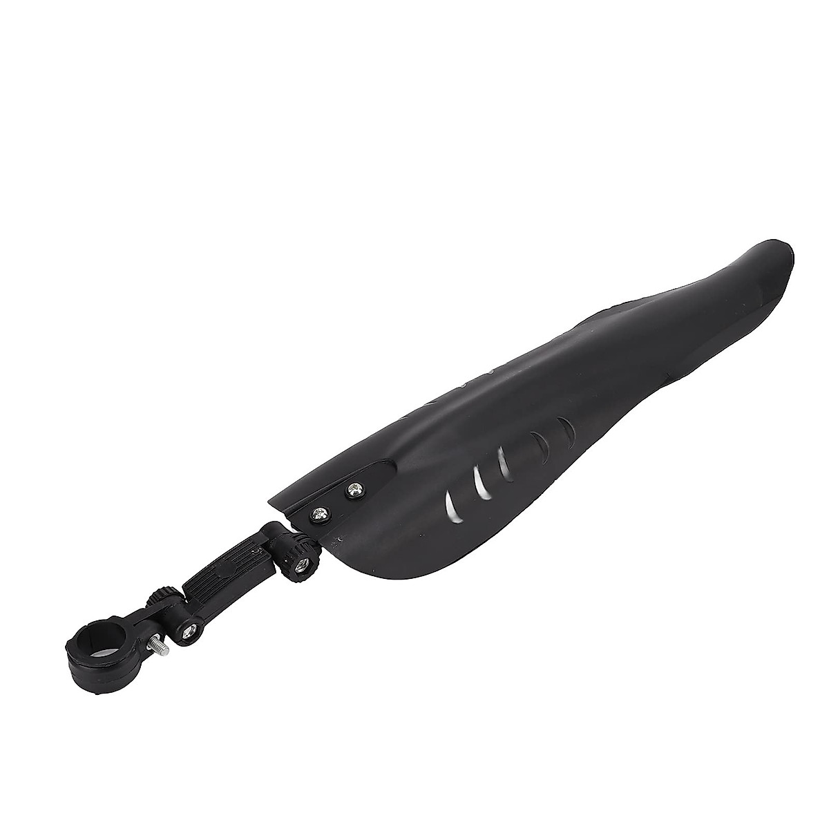 WNSC Bicycle Fenders, Adjustable Curved Design Front Rear Mudguard Easy Disassembly Installation Soft Durable Plastic Black for Mountain Bicycles for Road Bicycles