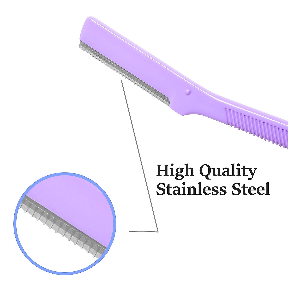 Seki Japan Face Beauty Trimmer, Women's Facial Razor, Disposable Facial Hair Removal Groomer, with Safety Cover 3 Pieces