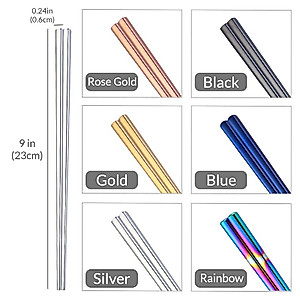 Personalized Chopsticks, Engraved Chopsticks with Name Text Date, Custom Reusable Stainless Steel Chopsticks for Housewarming Weddings Anniversaries Parties
