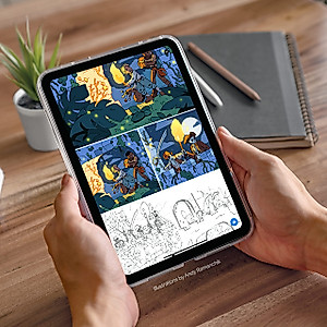 TineeOwl Arctic for iPad Mini 7 A17 Pro Case, iPad Mini 7th/6th Generation Ultra Thin Case (2024/2021) Crystal Clear Case, Supports Apple Pencil Charging and Touch ID, TPU Bumper (Clear)