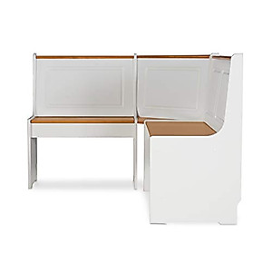 Linon Ardmore Kitchen Nook Set, White