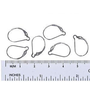 3-Pairs Sterling Silver Interchangeable Leverback Earring Findings