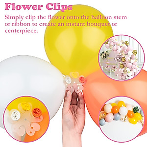 Balloon Arch Kit Balloon Garland Decorating Strip Kit, Balloon Tape Strips Double Hole with Dot Glue Point Stickers, Balloon Flower Clip, Balloon Tying Tool, Suitable for Party Birthday Wedding