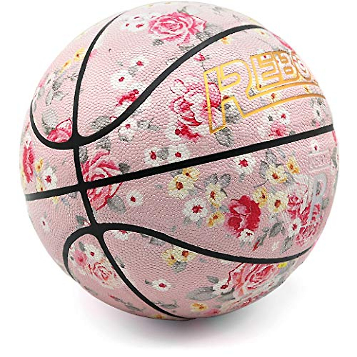 REBOILPHASE Go! Girls Leather Basketball (Size 3~7)- Kids Basketball, Small Basketball, Youth Basketballs, Basketball Gift - Size 7, Victoria Pink