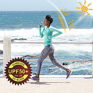 Willit Women's UPF 50+ Sun Protection Shirt Long Sleeve SPF UV Shirt Rash Guard Swim Hiking Fishing Tops Lightweight Gray M