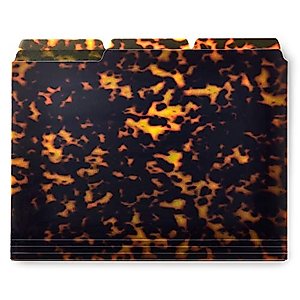Kate Spade New York Organizer Thick File Folders Pack of 6 (Tortoise)