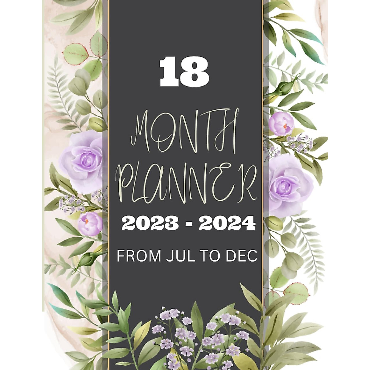 18 Month Planner 2023 - 2024: Monthly from JUL JUL 2023 to DEC 2024 with Lined Entry Lines, 2 Years Monthly Calendar With Federal Holidays