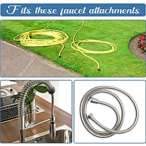 18 Pieces Faucet Adapter Kit Brass Male and Female Sink Aerator Adapter Set Kitchen Sink Faucet Adapter to Garden Hose, Water Filter, Standard Hose via Diverter