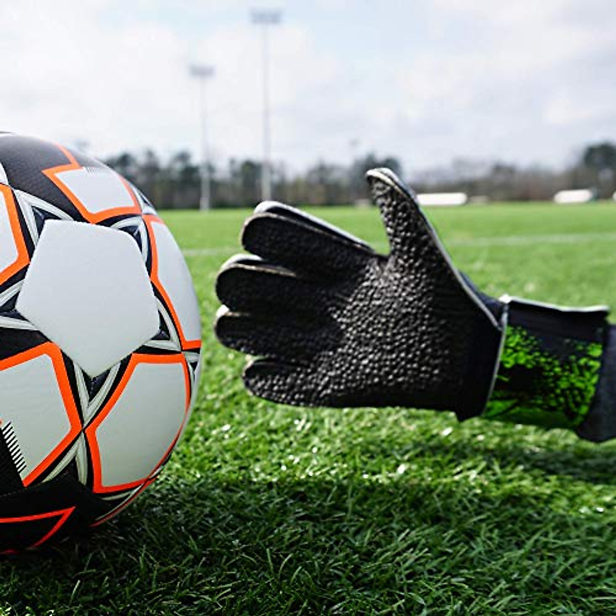 SELECT 03 Youth Protec HG V20 Goalkeeper Glove with Finger Protection, Size 5