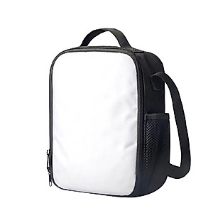 Snilety Fire Water Soccer Pattern Lunch Box for Boys Kids,Leak-proof Lunch Bag Cooler Tote Bag,Large Tops Handle Lunchbox for School/Office/Beach Meal Holder