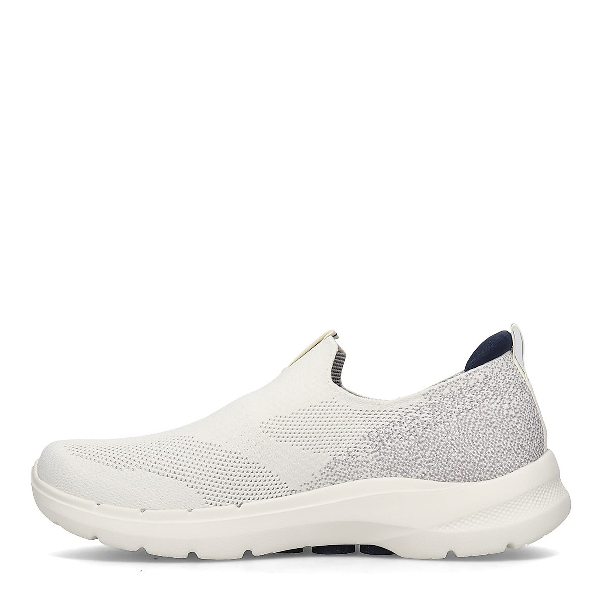 Skechers mens Gowalk 6 - Stretch Fit Slip-on Athletic Performance Walking Shoe, White/Navy, 9.5 US