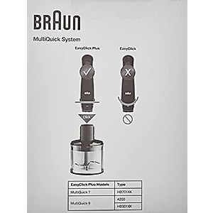 Braun MQS230BK MultiQuick Chopper Hand Blender, 2-Cup