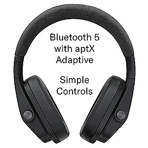 Yamaha YH-L700A Wireless Headphones with 3D Sound – Over-Ear, Listening Optimizer, Advanced ANC Active Noise-Cancelling, Bluetooth 5 with aptX Adaptive, Black