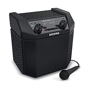 ION Audio Tailgater Plus - 50W Portable Outdoor Wireless Bluetooth Speaker with 50 Hour Battery, Microphone, Radio and USB Charging